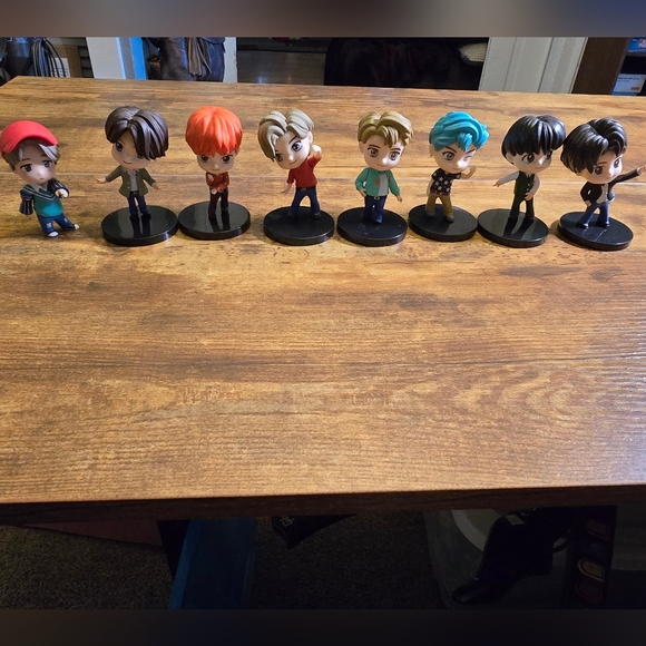 Other | Bts Bangtan Boys Kpop 3 Inch Dolls With Stands | Poshmark